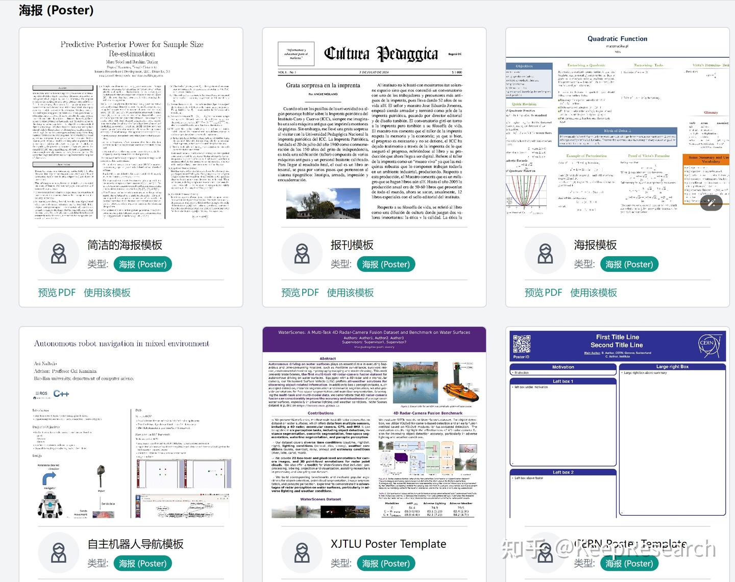 LaTex模板库-KeepResearch - 知乎