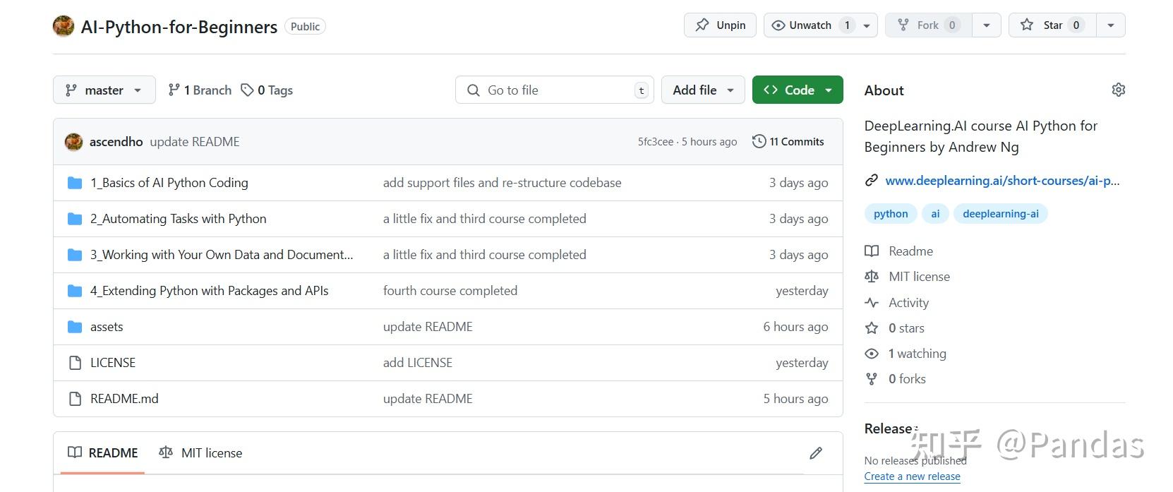 吴恩达新课程《AI Python for Beginners》 - 知乎