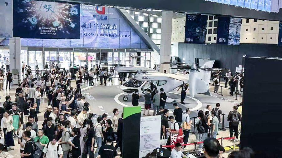 时的科技携E20eVTOL亮相WAIC2025，本届大会唯一参展eVTOL主机厂 - 知乎
