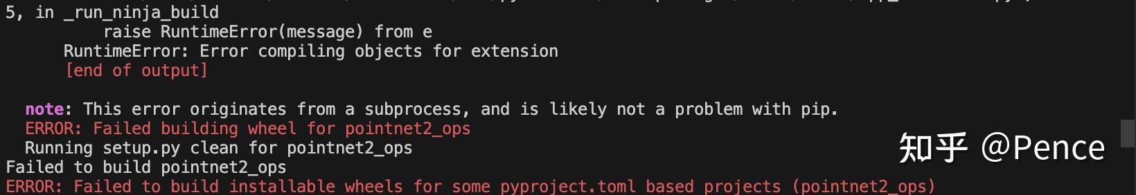【已解决】Bug21. Failed to build installable wheels for some pyproject.toml ...