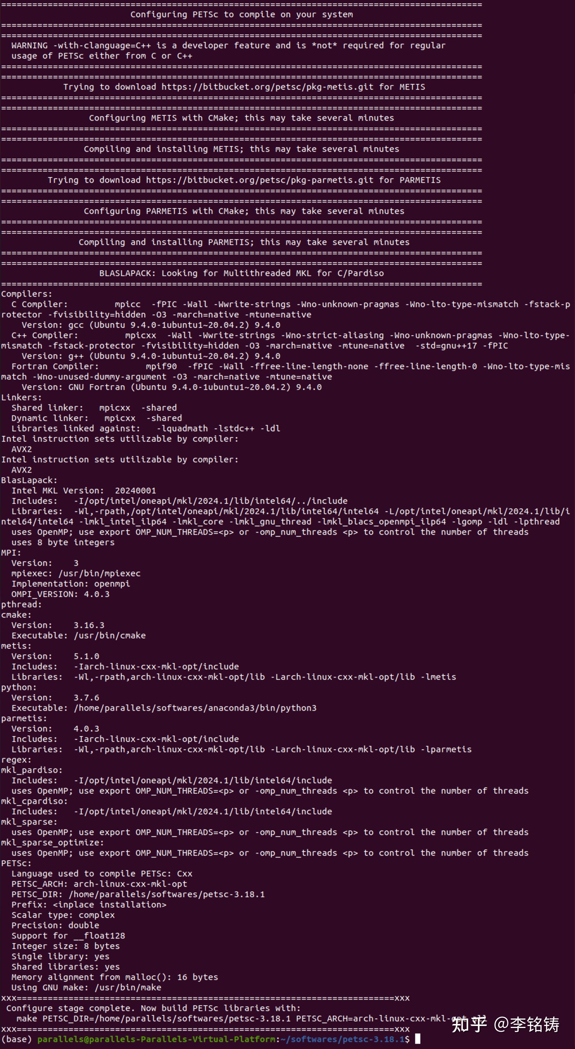 在linux环境下安装PETSC-3.18.1 - 知乎