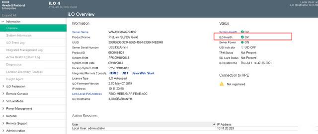 iLO Self-Test reports a problem with: Embedded Flash/SD-CARD - 知乎