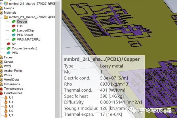 CST仿真案例：PCB热仿真1---元件热源 - 知乎