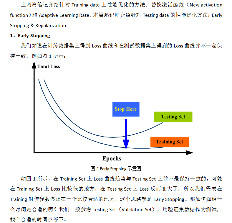 Tips for Deep Learning（三）：Early Stopping & Regularization - 知乎