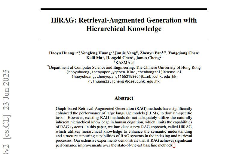 HiRAG：利用层次知识的检索增强生成下一代GraphRAG - 知乎