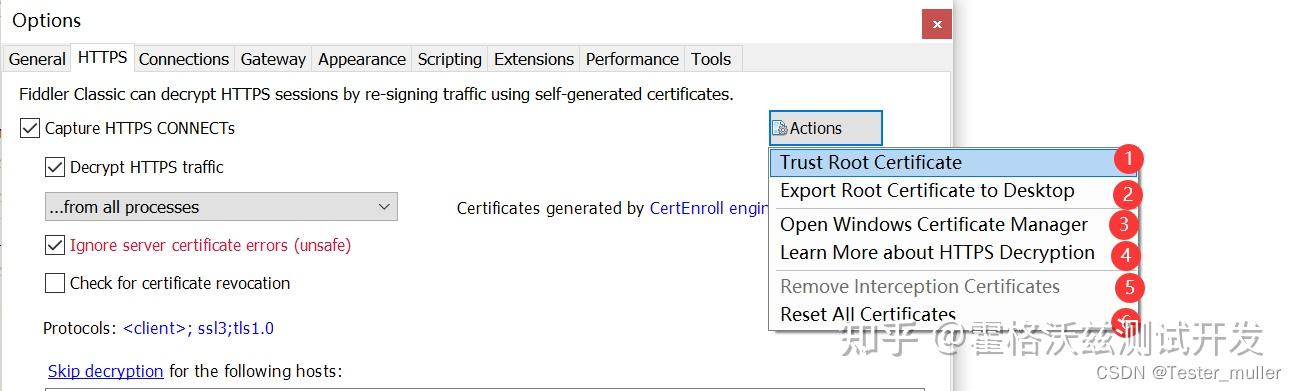 接口测试|Fiddler抓包设置及证书配置 - 知乎