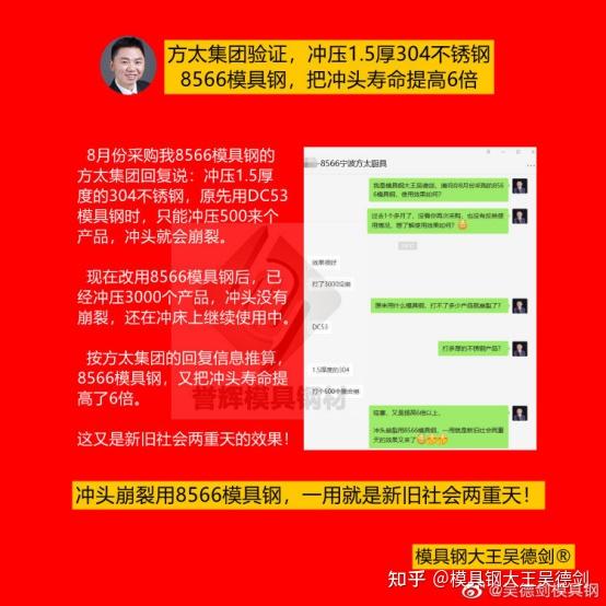 冲压1.5厚304不锈钢，用8566模具钢，模具不崩不裂很耐用. - 知乎