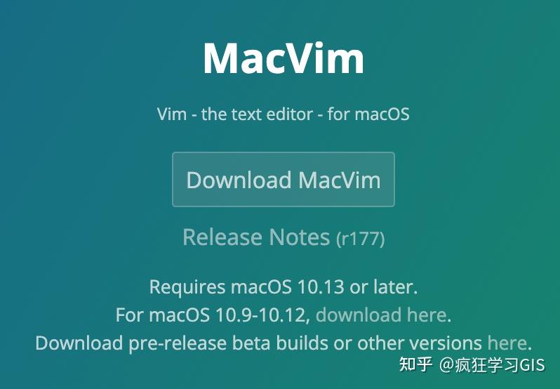 Mac电脑配置Vim编辑器（MacVim）的方法 - 知乎