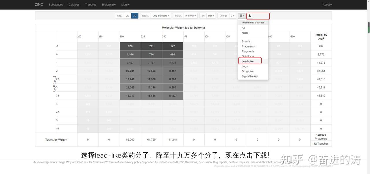 如何从ZINC数库（www.zinc15.docking.org）下载虚拟筛选化合物库 - 知乎