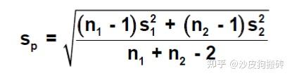 如何计算pooled standard deviations - 知乎