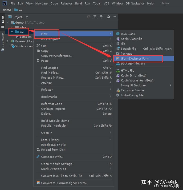 JFormDesigner教程（02）demo演示 java swing插件 - 知乎