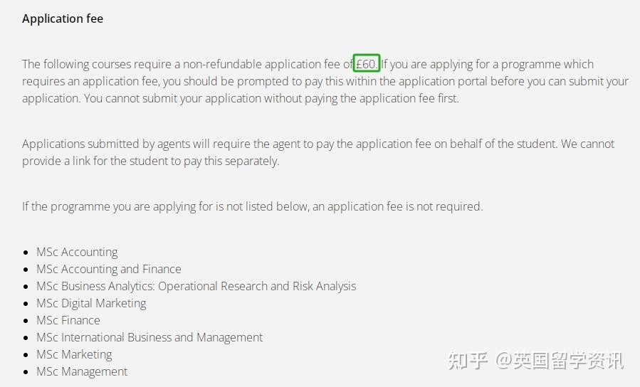 24fall英国QS前100大学申请费汇总，部分院校有上涨！ - 知乎