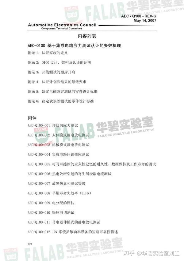 AEC-Q100 H 版标准学习—中文版（建议收藏） - 知乎