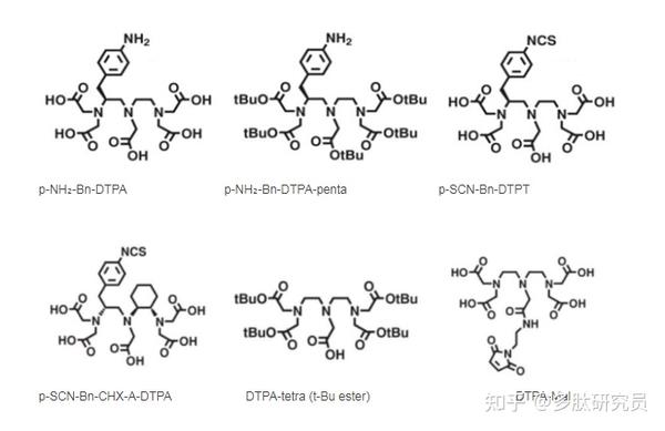 常见的螯合剂HYNIC,DTPA,DOTA,NOTA及其衍生物 - 知乎