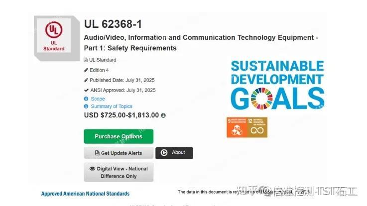 UL 62368-1:2025 新版标准正式发布 - 知乎
