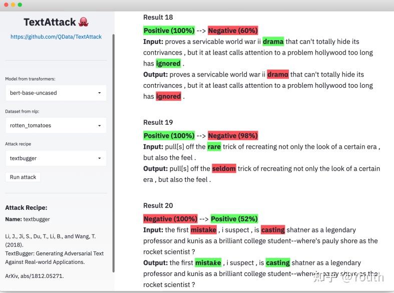TextAttack: A Framework for Adversarial Attacks, Data Augmentation, and Adversarial Training in ...