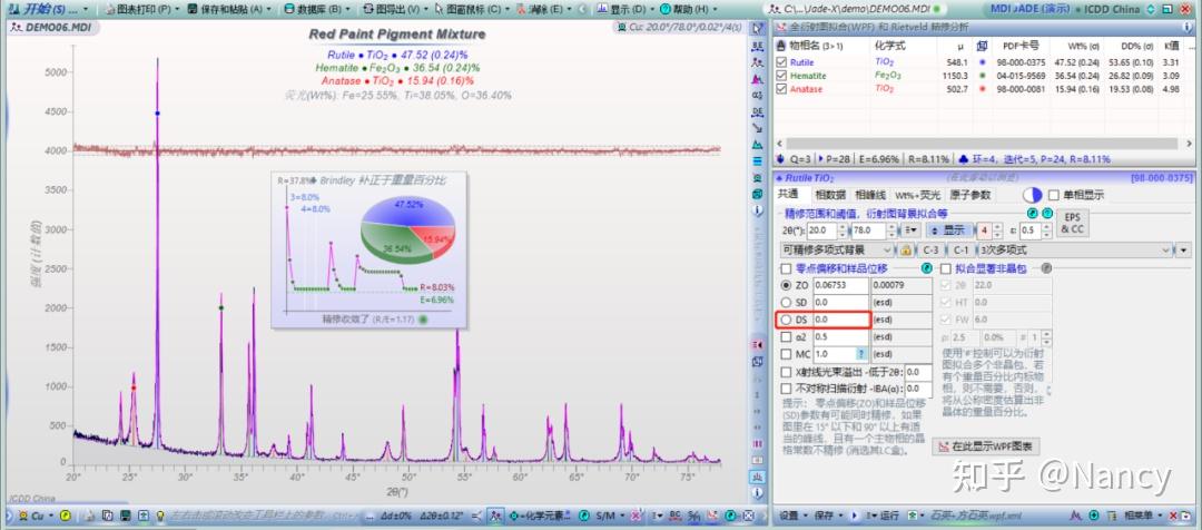 JADE pro 8.7 怎么做XRD数据？ ——角度误差（Δ2θ）相关精修功能介绍 - 知乎