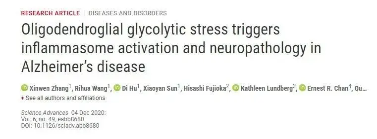 阿尔茨海默症新靶点通路——Drp1-HK1-NLRP3 - 知乎