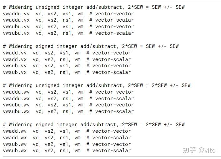 RISCV V扩展（二）Vector指令文档 - 知乎
