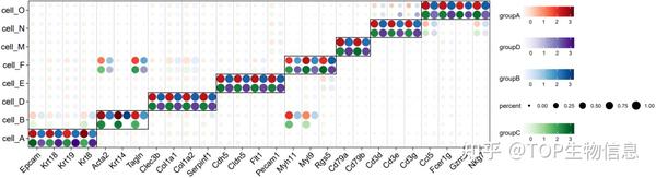 【单细胞高级绘图】11.marker展示_分组气泡图 - 知乎