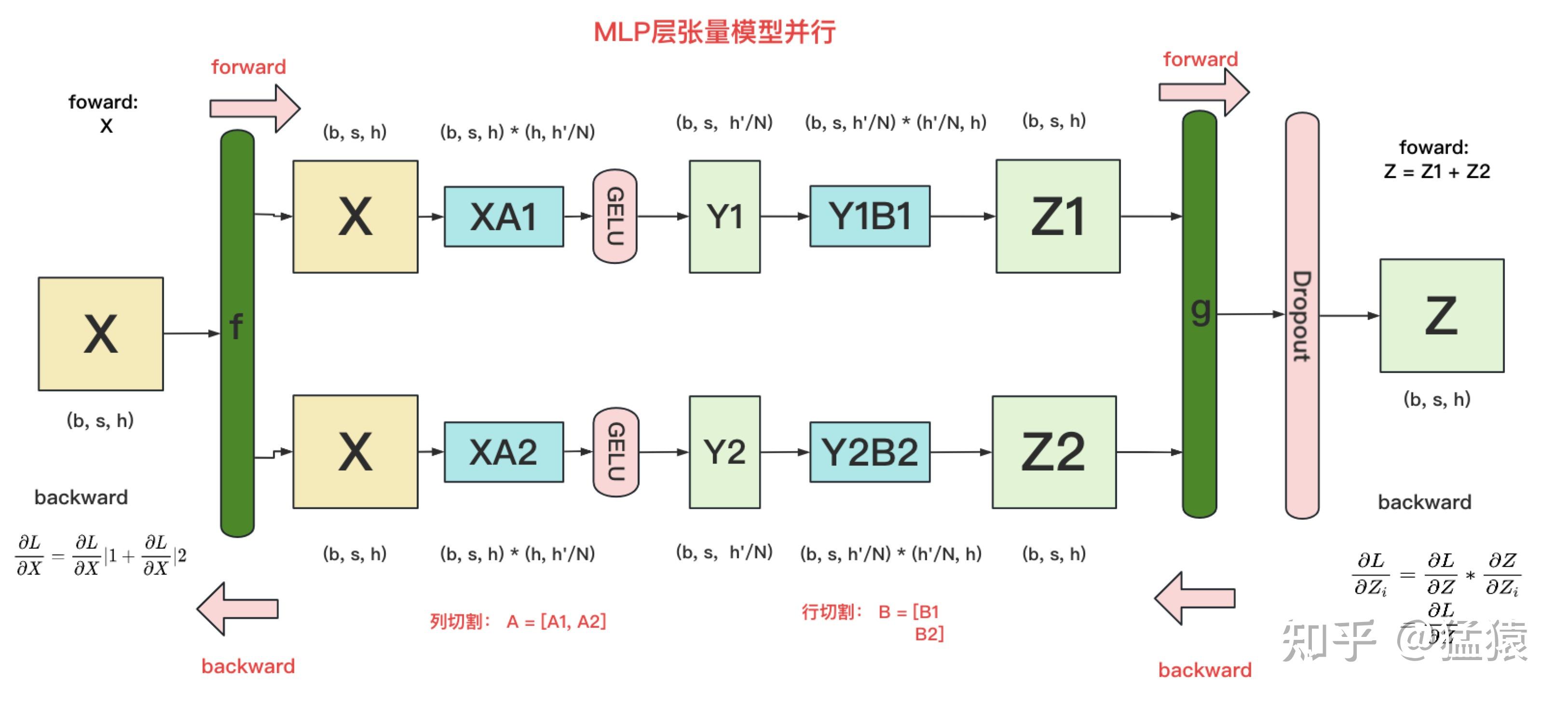 图解大模型训练之：张量模型并行(TP)，Megatron-LM - 知乎