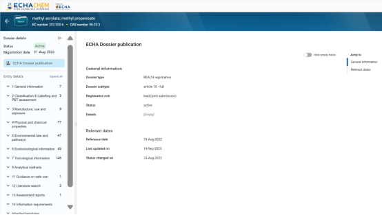 带你看懂全新化学品数据库ECHA CHEM，利好欧盟REACH注册信息查询 - 知乎
