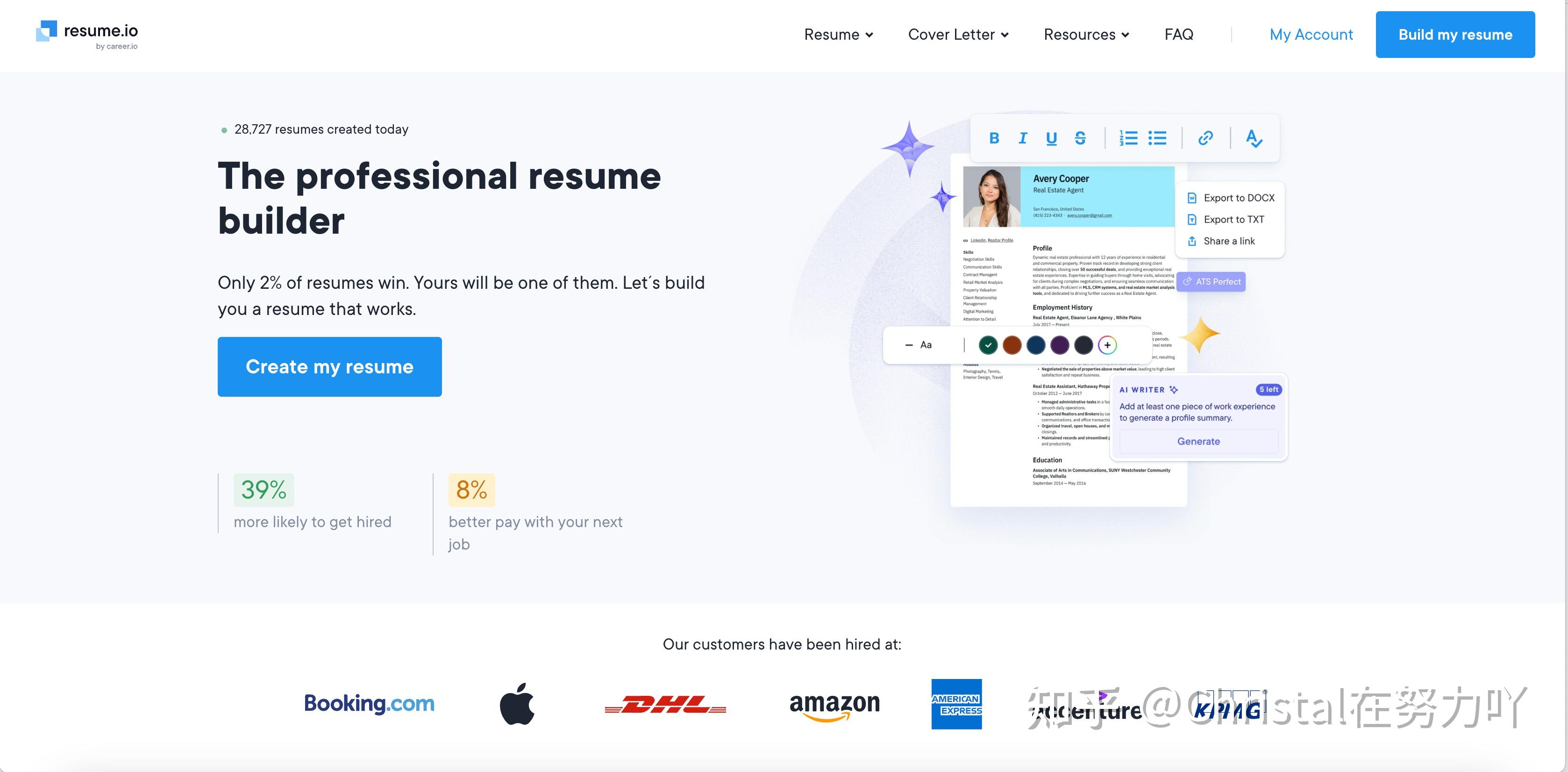 17款英文简历制作软件/简历翻译软件超全盘点，留学生求职/外企求职必看 - 知乎