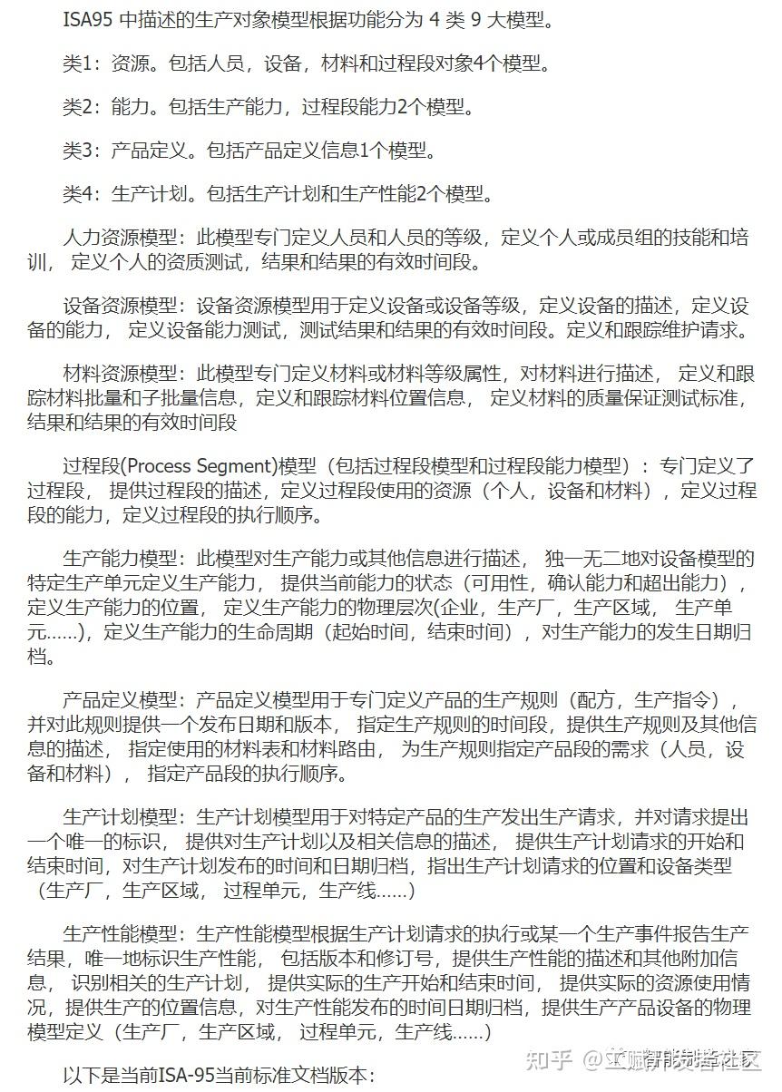 工赋开发者社区 | 当PLC与见“IT”：MES/MOM标准之ISA-95基础内容介绍 - 知乎
