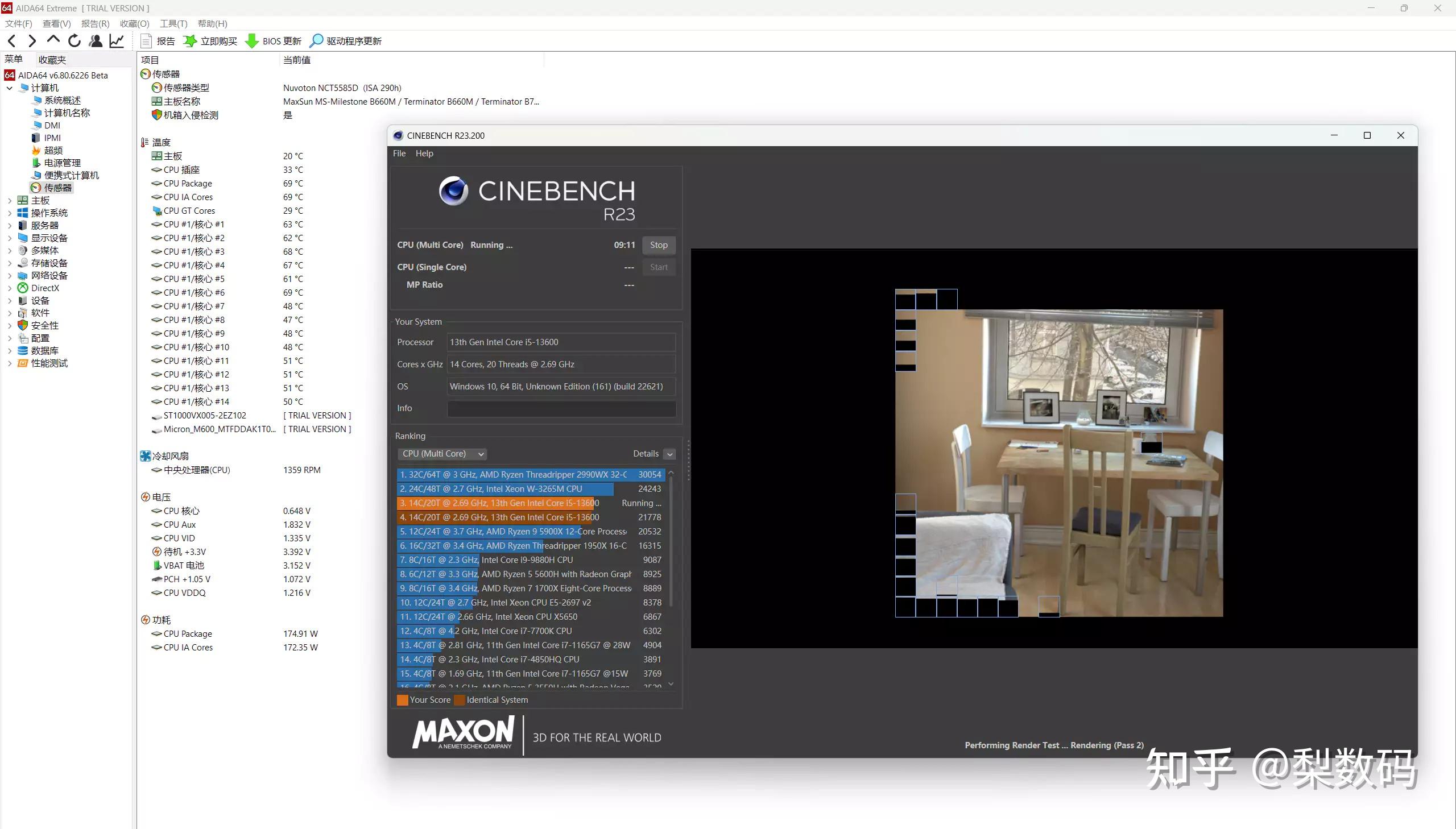 牙膏上新，测个 Intel 13 代酷睿 i5-13600 QS - 知乎