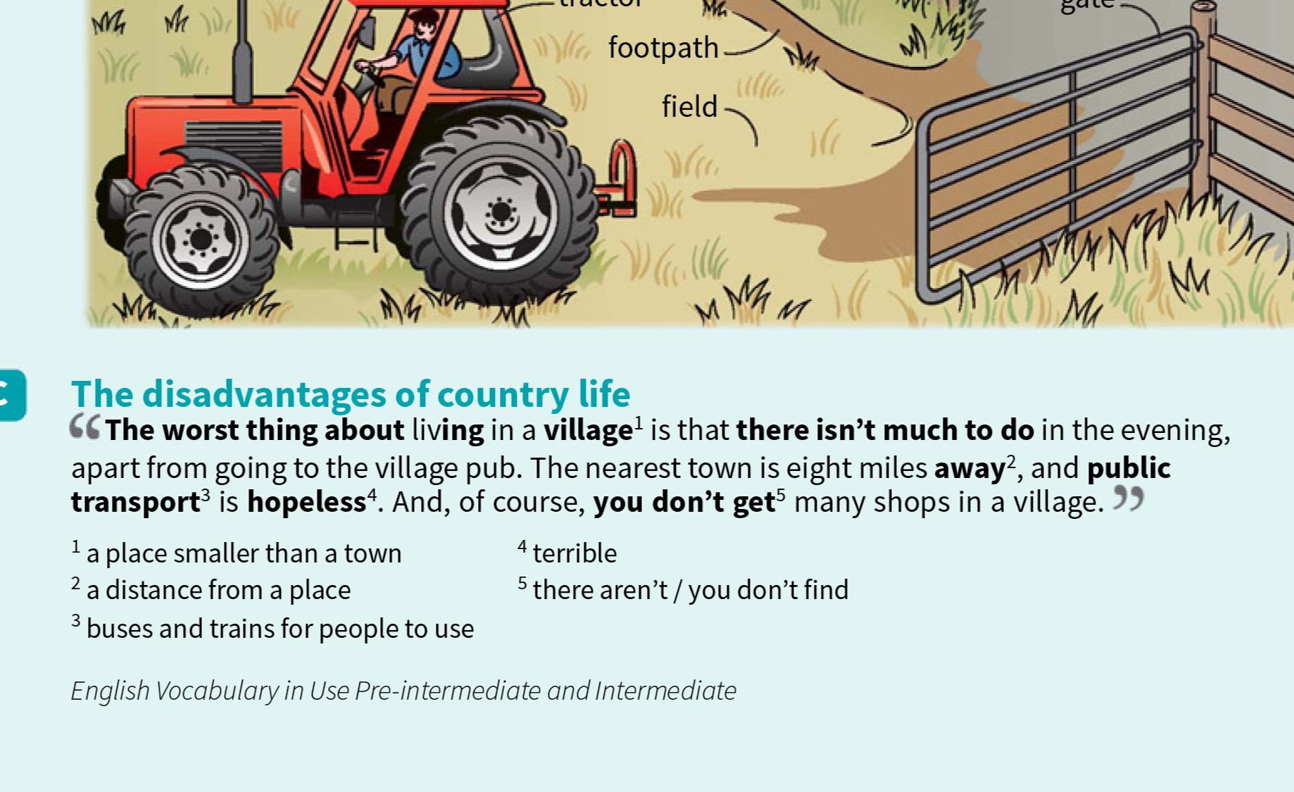 《剑桥英语词汇在用·初级》Unit 27. Life in the country (乡村生活) - 知乎
