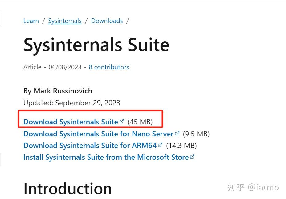 神器！如何通过微软官方工具集Sysinternals Suite完成所有入侵检查！ - 知乎