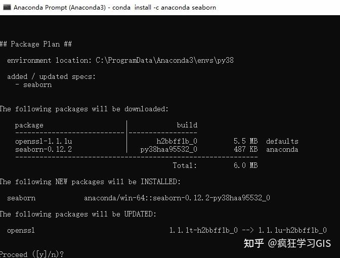 Python可视化库seaborn在anaconda中的配置 知乎