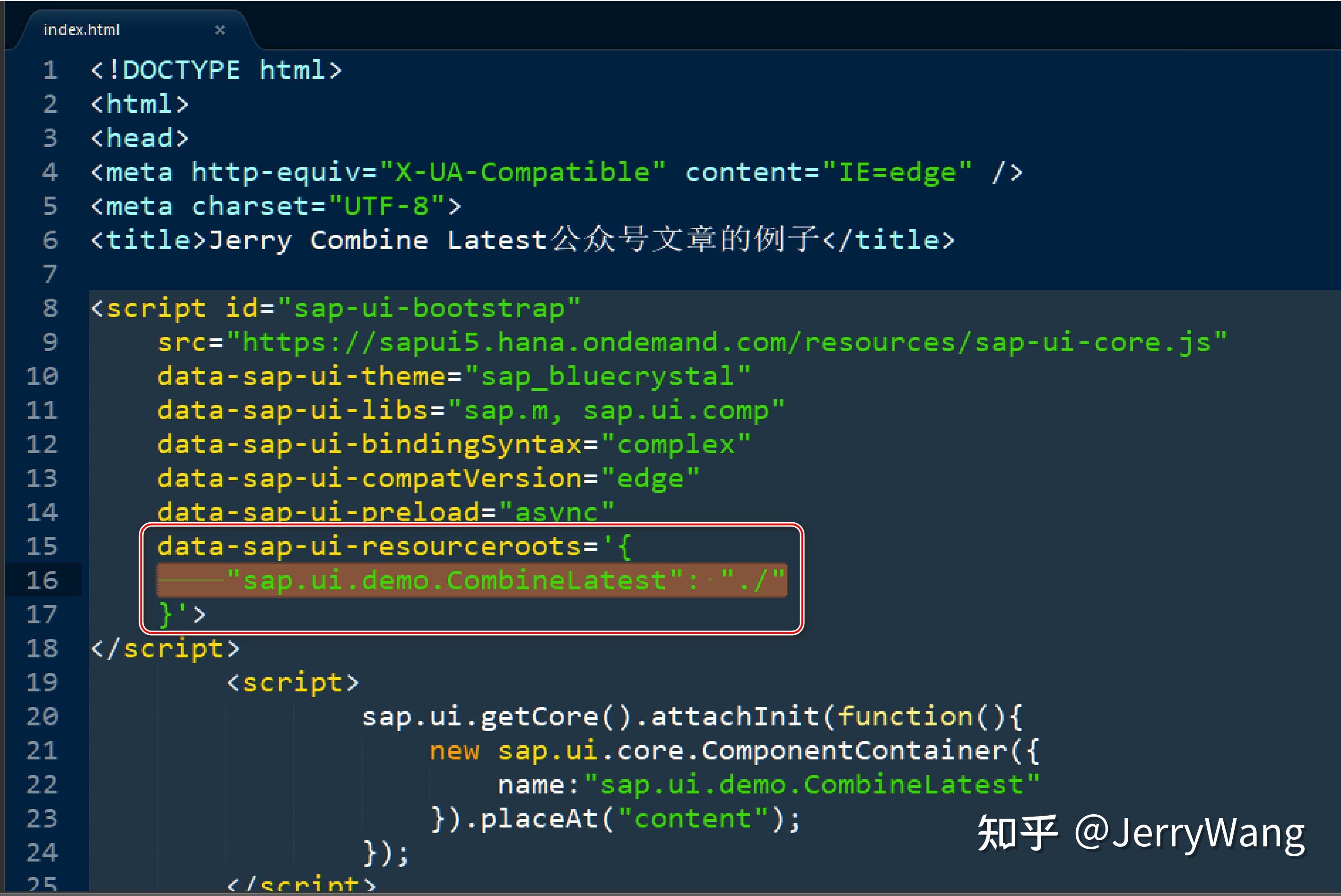 Sap Ui5 应用 Indexhtml 里 Data Sap Ui Resourceroots 指令的含义和作用 知乎