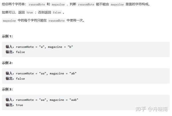 算法第114题:赎金信,哈希表,leetcode编号383,字符串题,难度简单 知乎