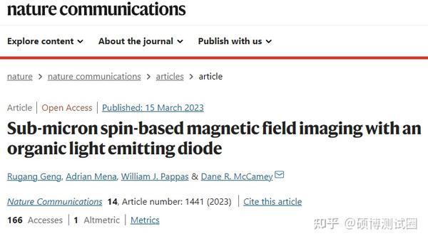 《Nat.Commu.》:基于OLED的磁场检测方法！ - 知乎