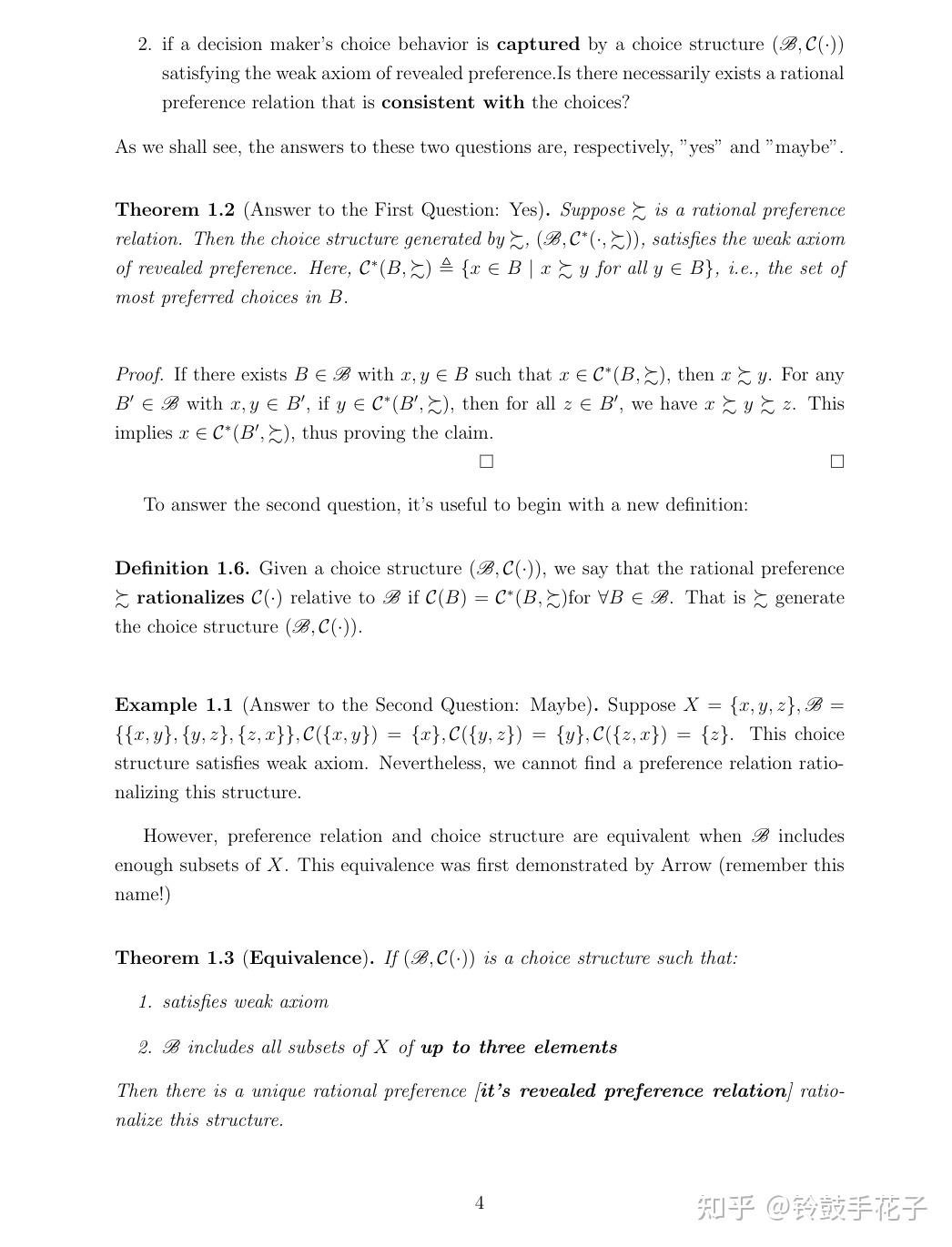 Notes on advanced microeconomic theory(1):Prefernce and Choices - 知乎
