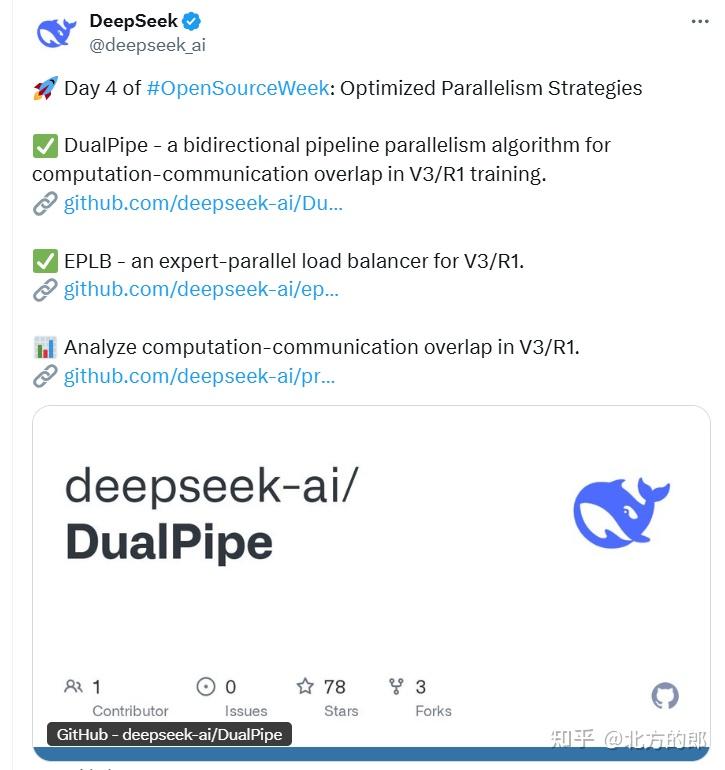 DeepSeek开源周Day4 发布！DualPipe、EPLB等3个代码库，全面开源V3/R1的优化并行策略 - 知乎