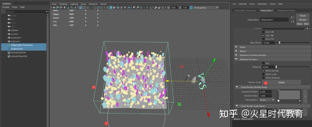 MAYA | VRay Scatter 散布基础 - 知乎