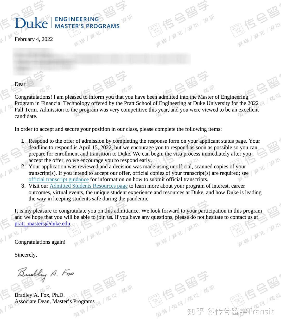 战绩|杜克大学金融科技硕士 - 知乎