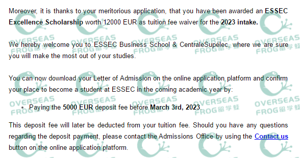 2023Fall | 12,000欧带奖！恭喜港中深W同学收获ESSEC【数据科学&商业分析】硕士offer！ - 知乎