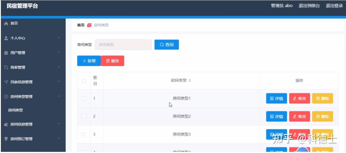 基于springboot的“民宿管理平台系统”的设计与实现（源码数据库文档ppt 知乎 