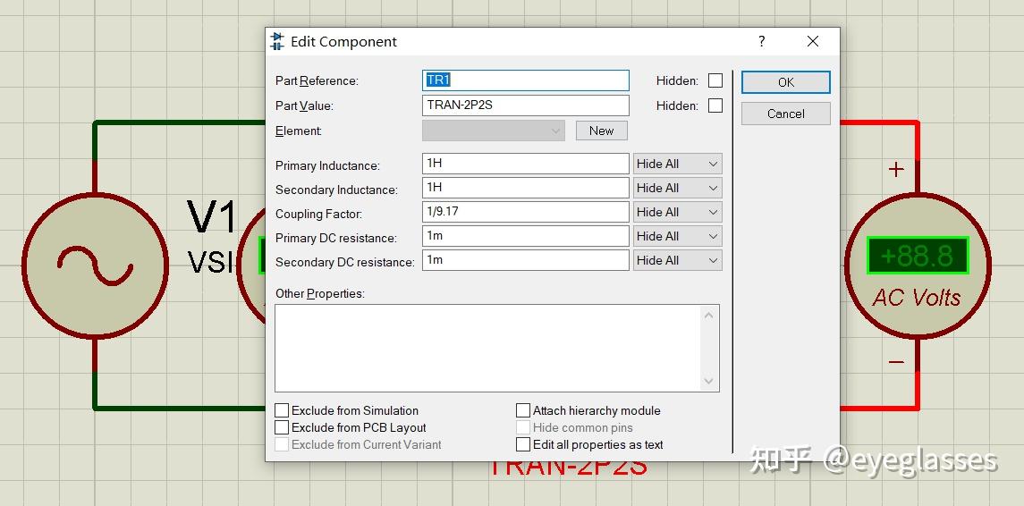 proteus中如何仿真变压器 - 知乎