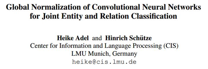 《Global Normalization of CNNs for Joint Entity and Relation Classification》阅读笔记 - 知乎