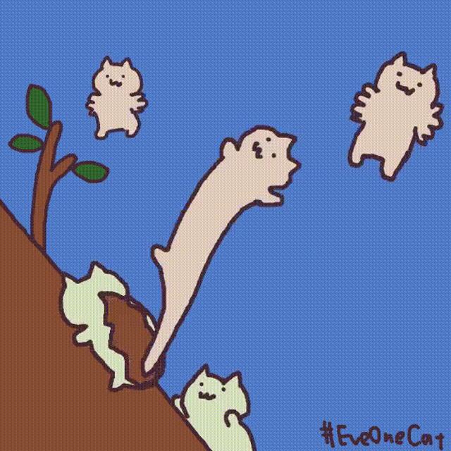 魔性猫猫everyday one cat 表情包 - 知乎