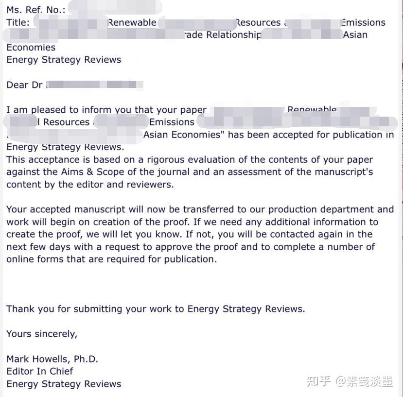 能源经济方向 期刊Energy Strategy Reviews SCI 2区 6.425 已录用！！ - 知乎