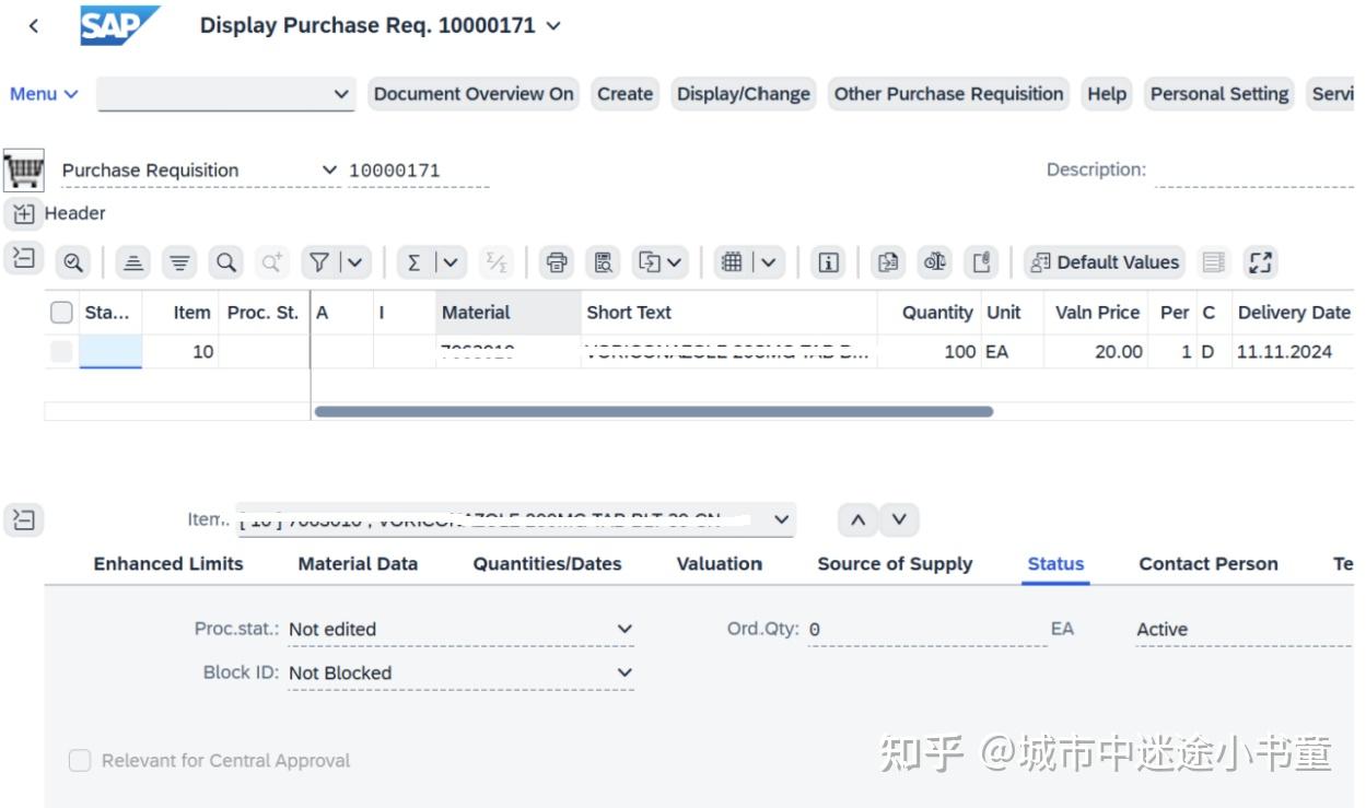 在sap Fiori界面上的me53n事务 知乎
