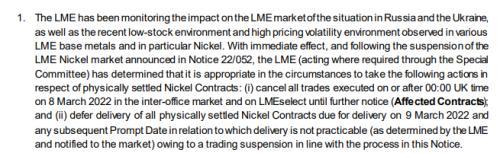 LME紧急切断镍期货交易 多家机构齐声叫好：是该管管“妖镍”了！ - 知乎