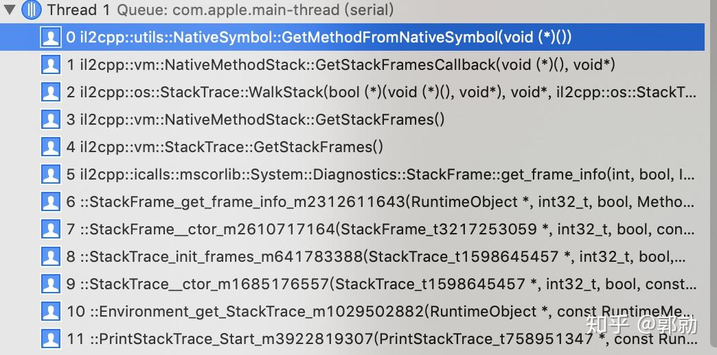 Il2Cpp Internals: 托管调用栈 - 知乎