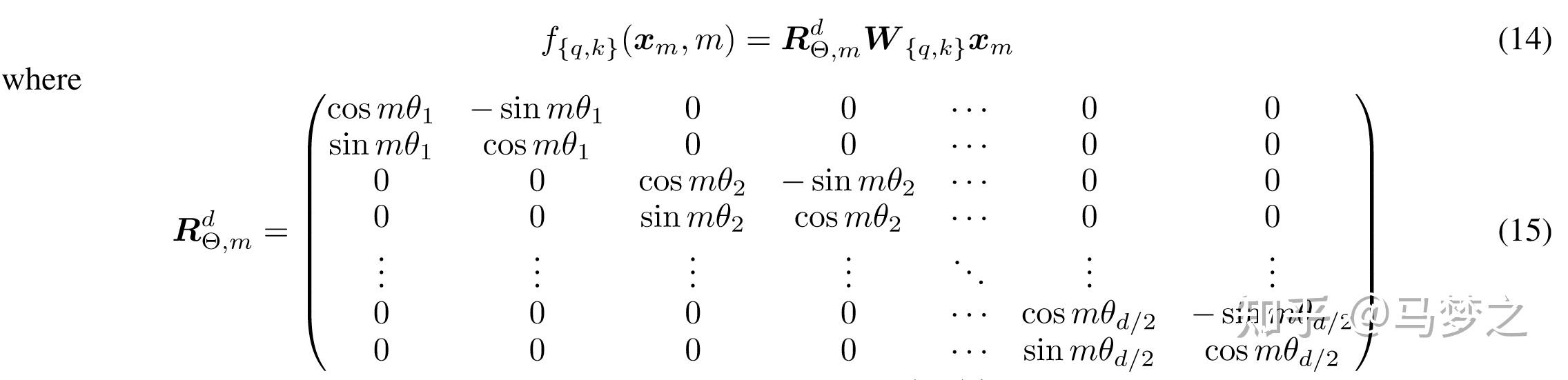 一步一步，推导旋转位置编码 (Rotary Position Embedding, RoPE) - 知乎