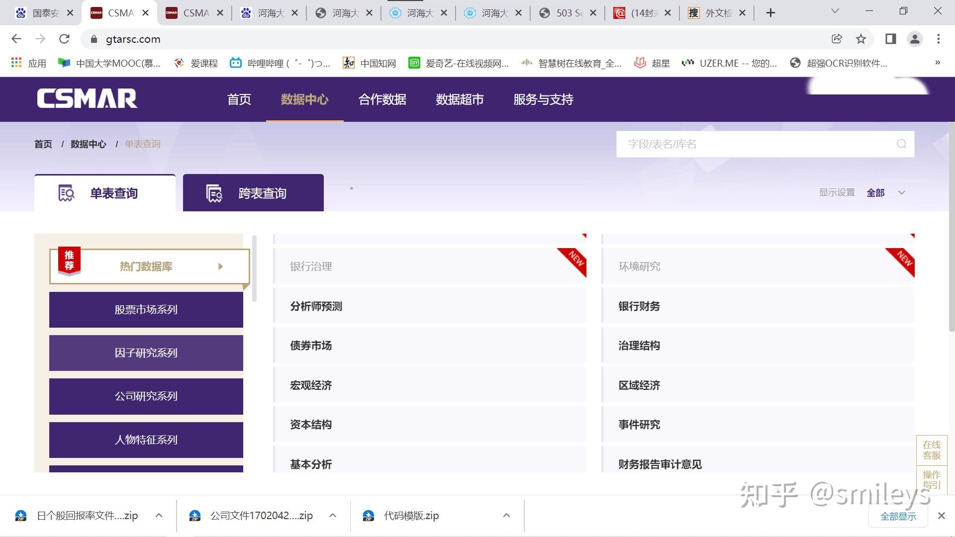 本科解锁CSMAR数据库 - 知乎